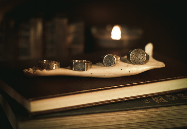 Dark Gnosis - Oblong Signet Ring – Brimstone Jewellery